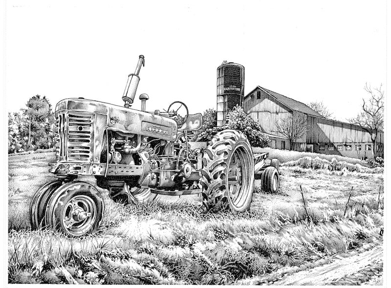 Farmall Tractor Poster – Bob Weaver Art