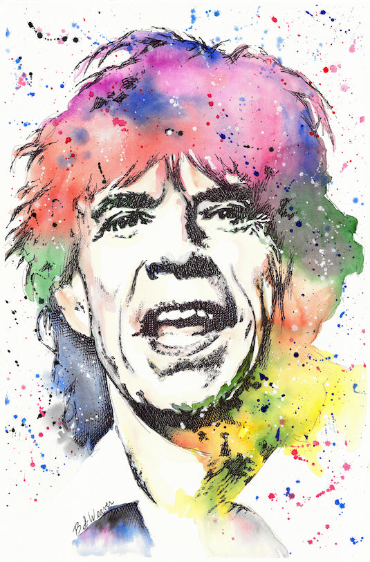 Mick Jagger Color – Bob Weaver Art