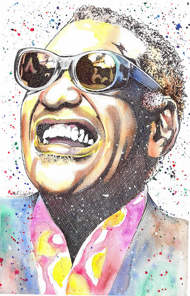 ray charles coloring page for kids